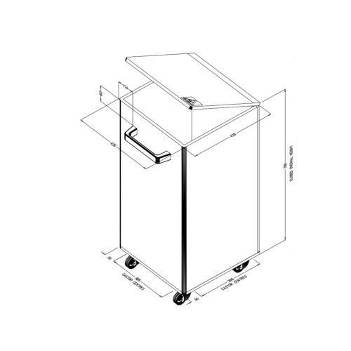 Beta Bin - 122L with Wheels | ABO